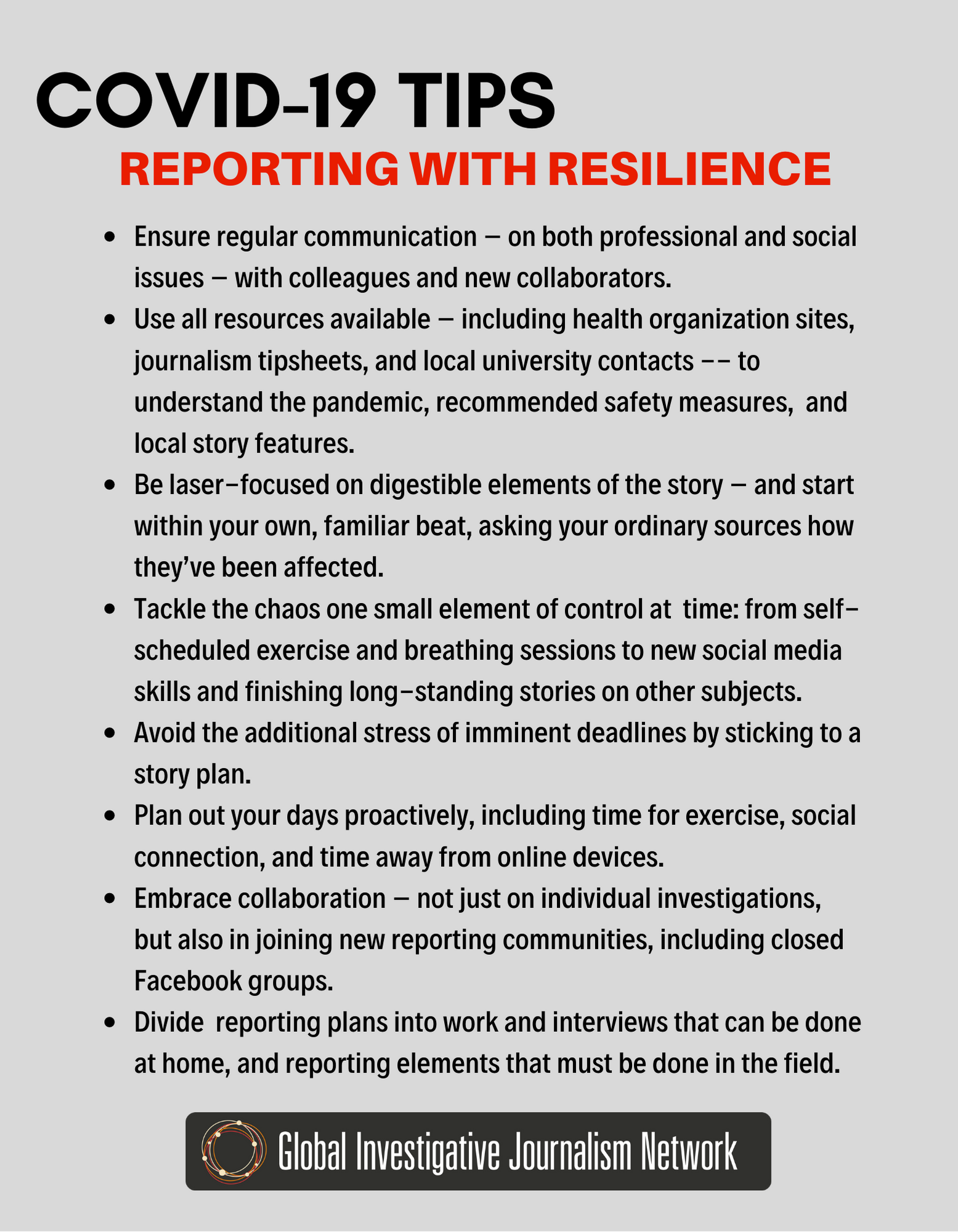How Reporters Can Flatten the Stress Curve While Covering the Pandemic ...