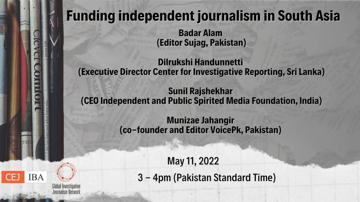 GIJN Webinar: Funding Independent Journalism in South Asia – Global ...