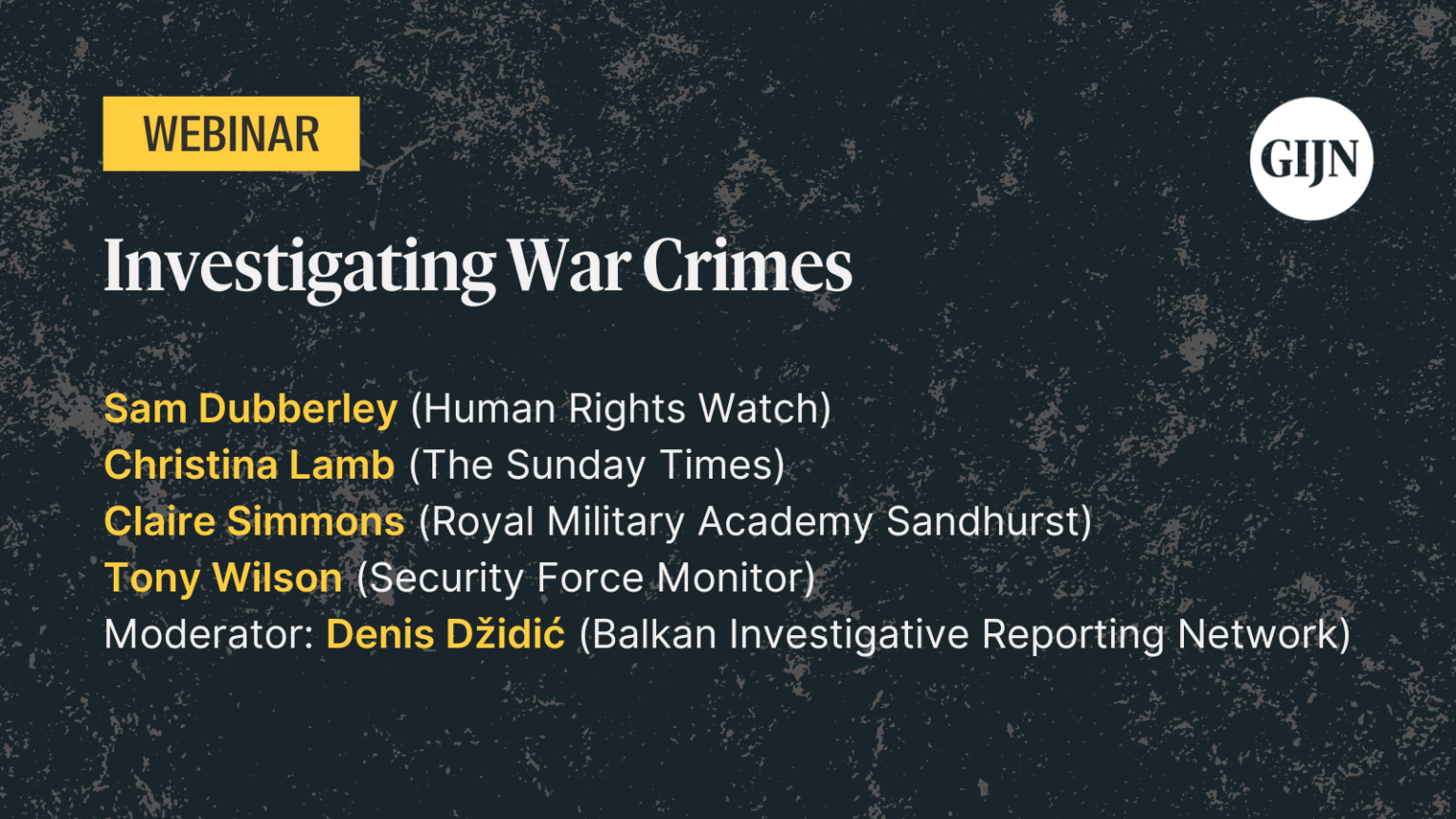 Investigating War Crimes: Resources and Tipsheets – Global ...